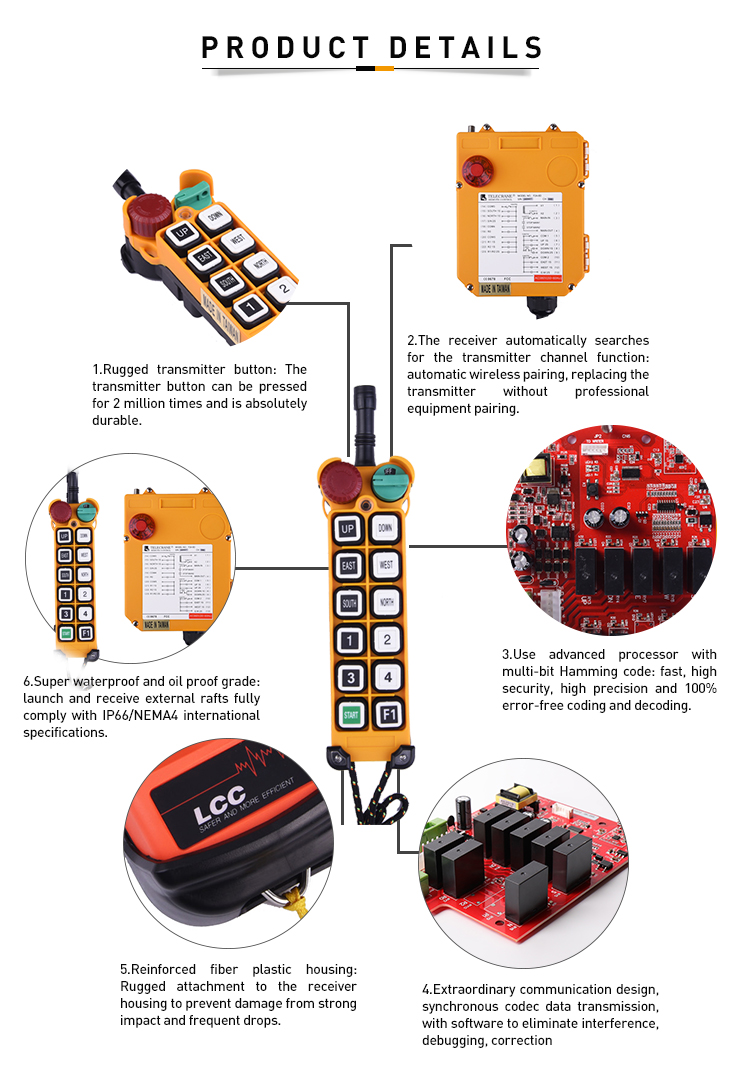 F24-12S Universal Tow Truck Industrial Waterproof Radio Remote Control ...