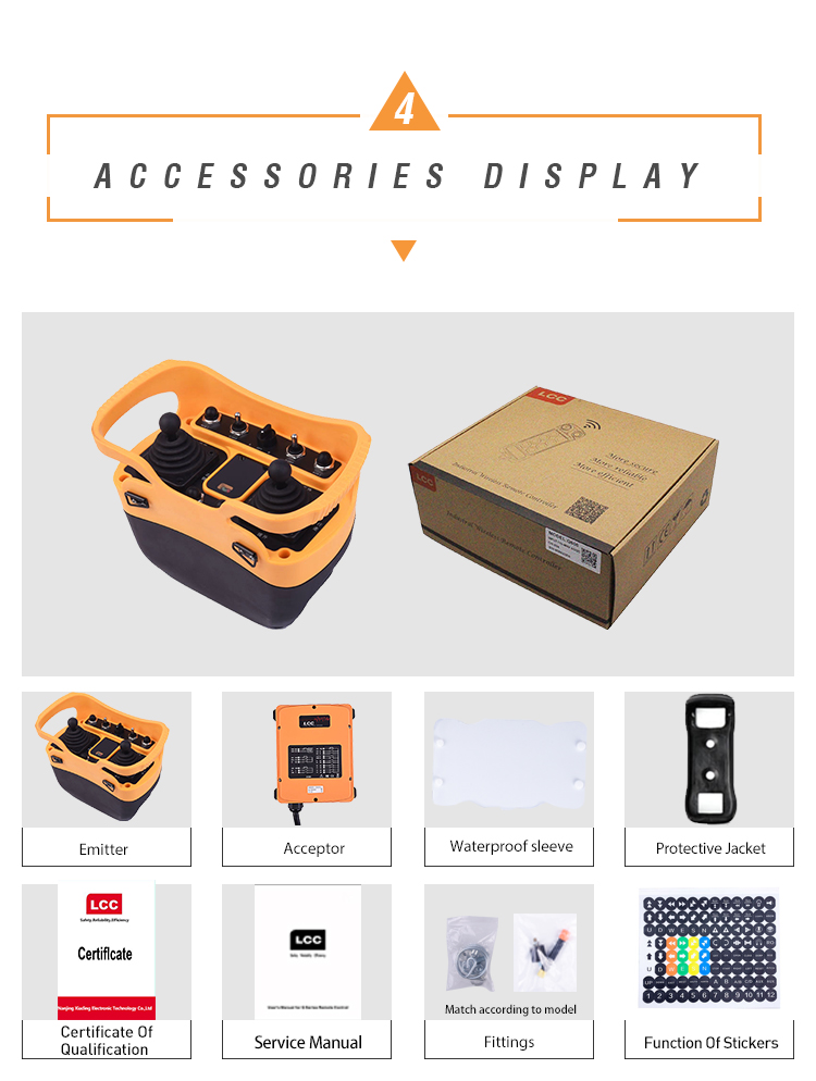 Q5000 Tower Crane Radio Remote Control System Hoist Crane Control ...