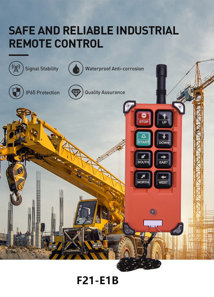 F21-E1B 6 Channel Crane Radio Remote Control for Overhead Crane - Buy 6 ...